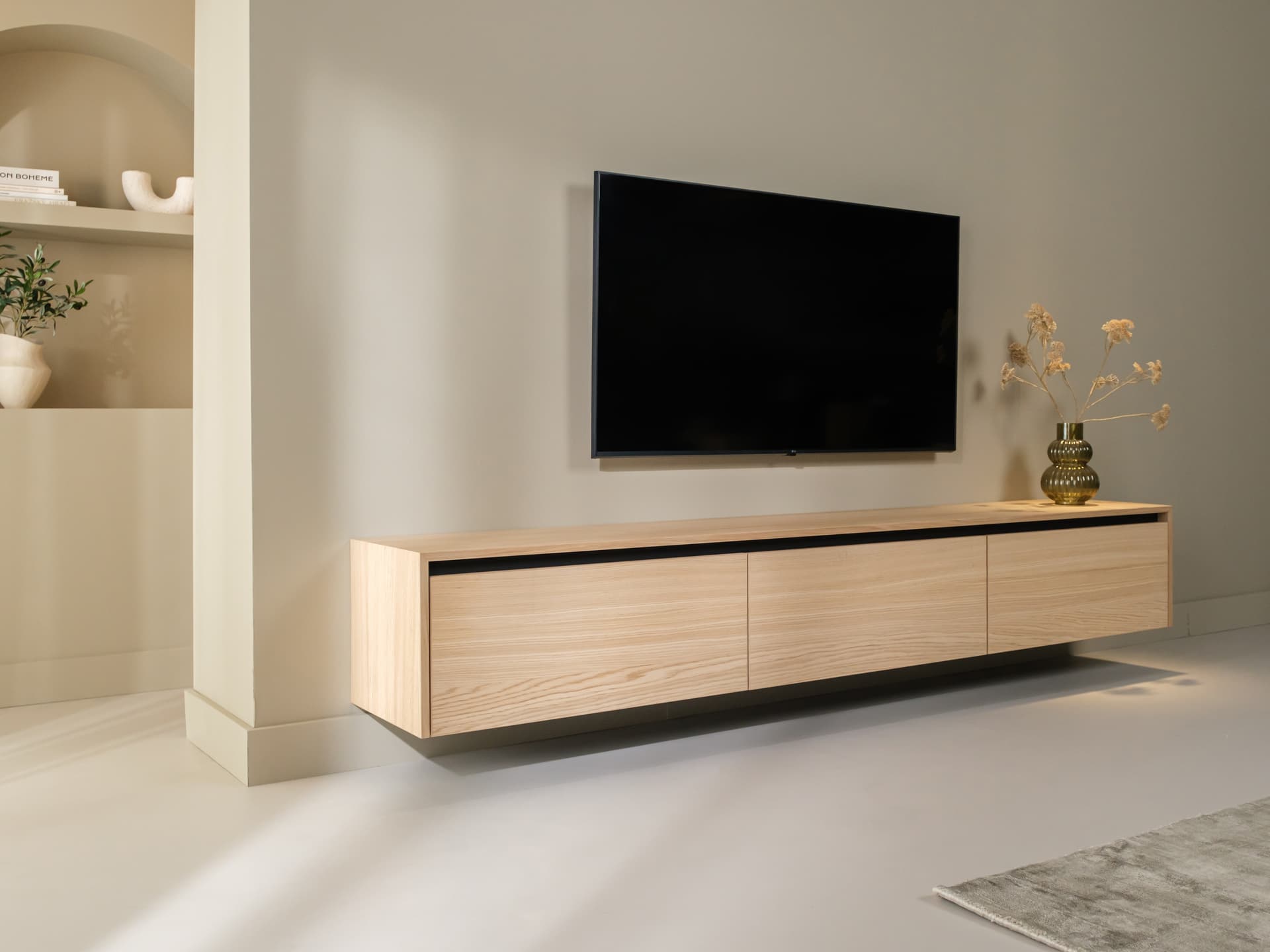 Ambiance Zwevend TV Meubel | Greeplijst - Stijlvol & Veelzijdig